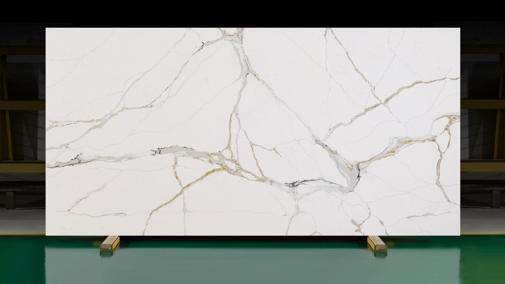 Calacatta Everest Super Jumbo | Natural Marble Look in Quartz Design by ...